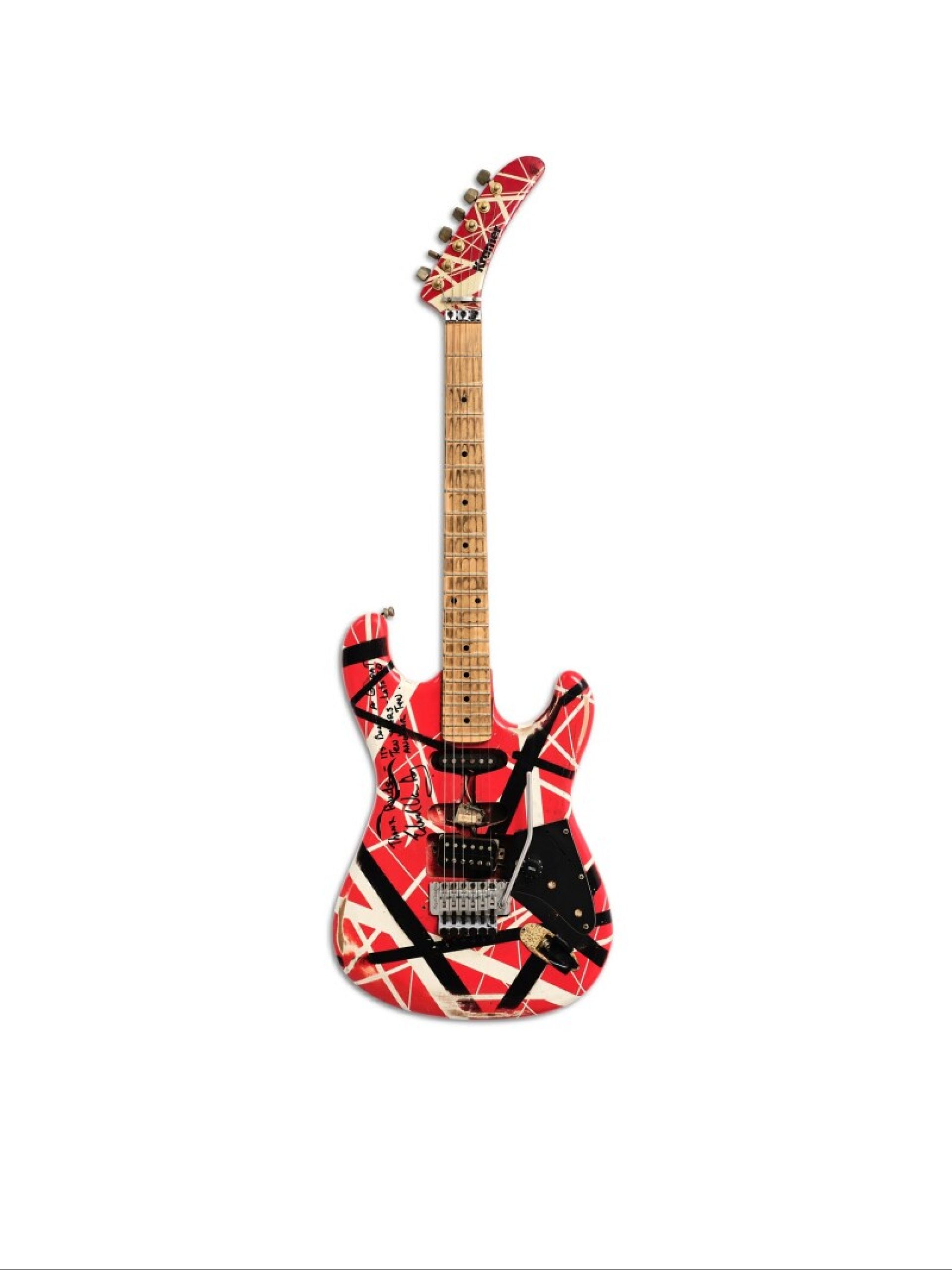 Eddie Van Halen's 1982 iconic Kramer guitar to be auctioned | Euronews