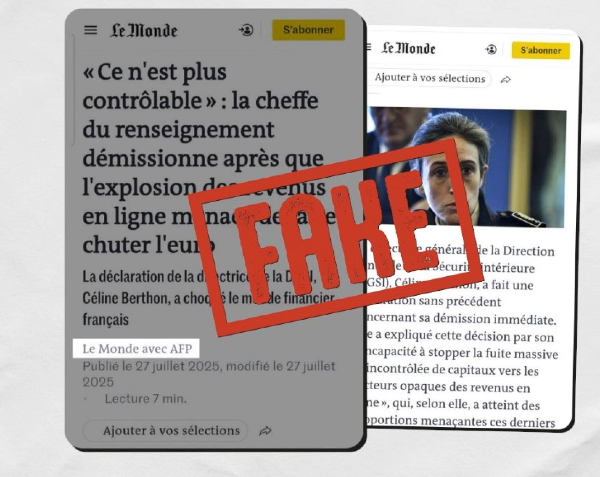 Fact-check: la direttrice dell'intelligence francese Céline Berthon non ...
