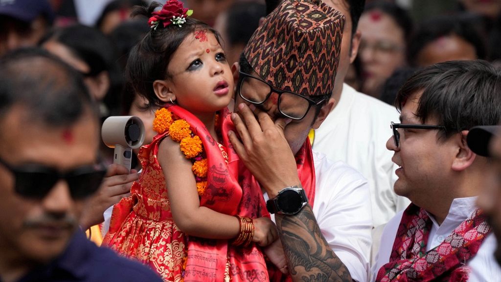 Two-year-old Aryatara Shakya becomes Nepal's new kumari goddess | Africanews