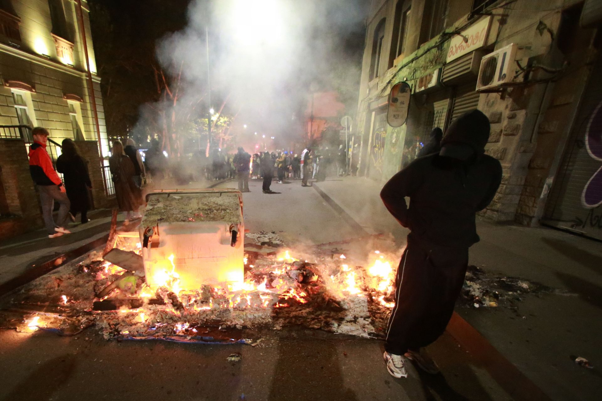 Protests in Tbilisi met with heavy police response after election ...