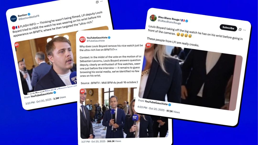 French left-wing politician Louis Boyard accused of hiding luxury watch ...