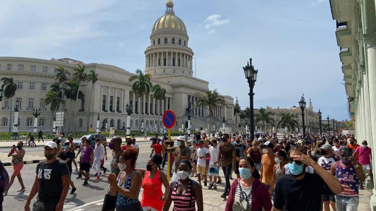 Cuba sees biggest protests for decades as pandemic adds to woes | Euronews