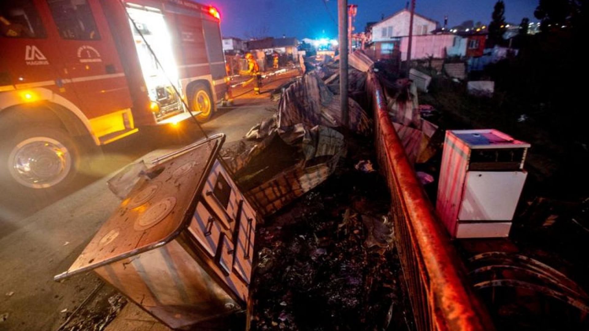 More than 100 homes burned by forest fire on the Chilean island of ...