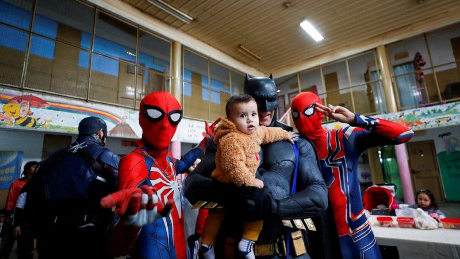 Batman, Princess Elsa and other superheroes visit Argentine prison ...