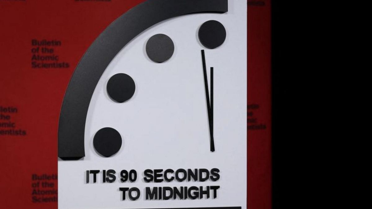 'Doomsday Clock' moves to 90 seconds to midnight as nuclear threat ...