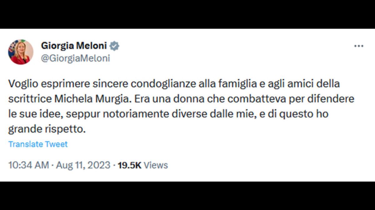 Meloni, Murgia combatteva per difendere le sue idee | Euronews